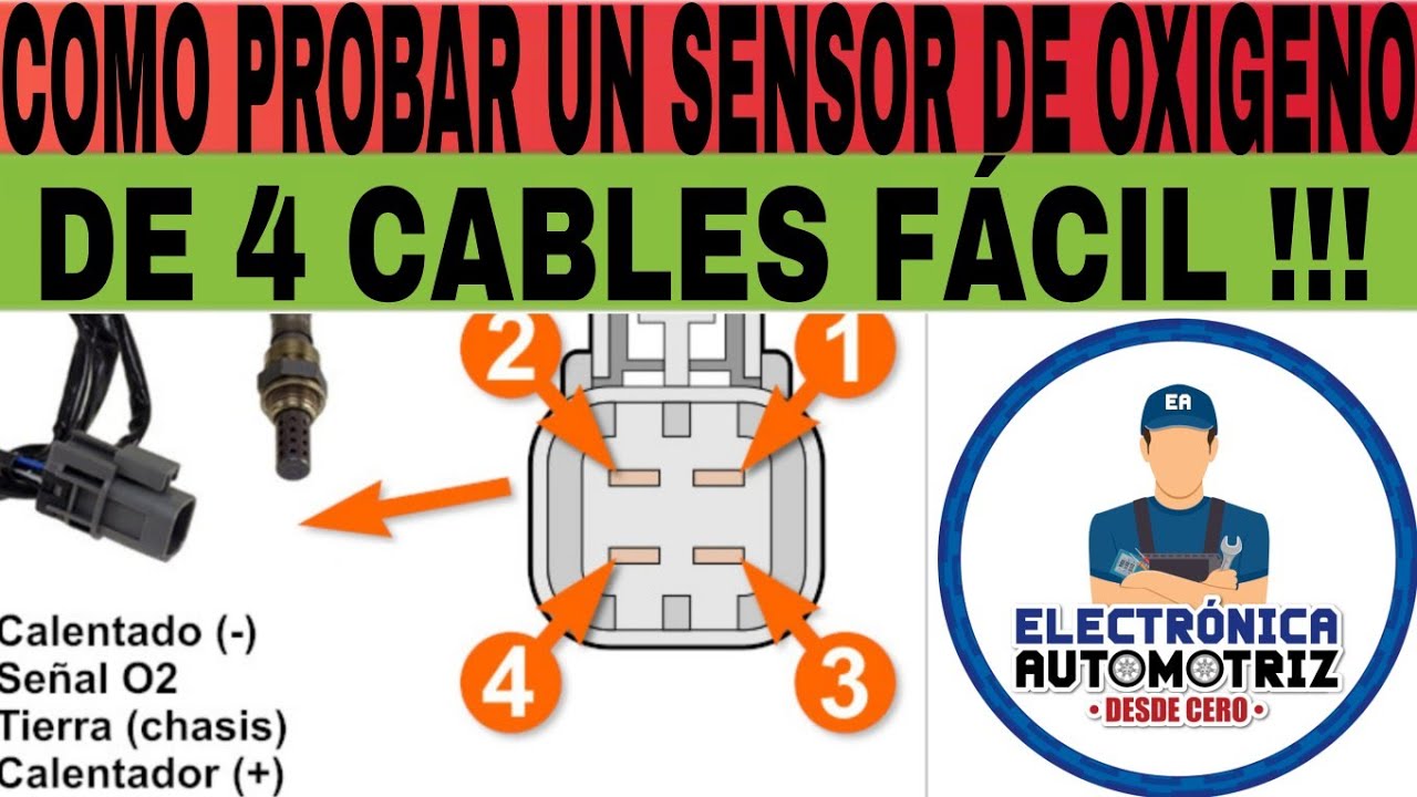 COMO PROBAR EL SENSOR DE OXIGENO DE 4 CABLES !!! - YouTube