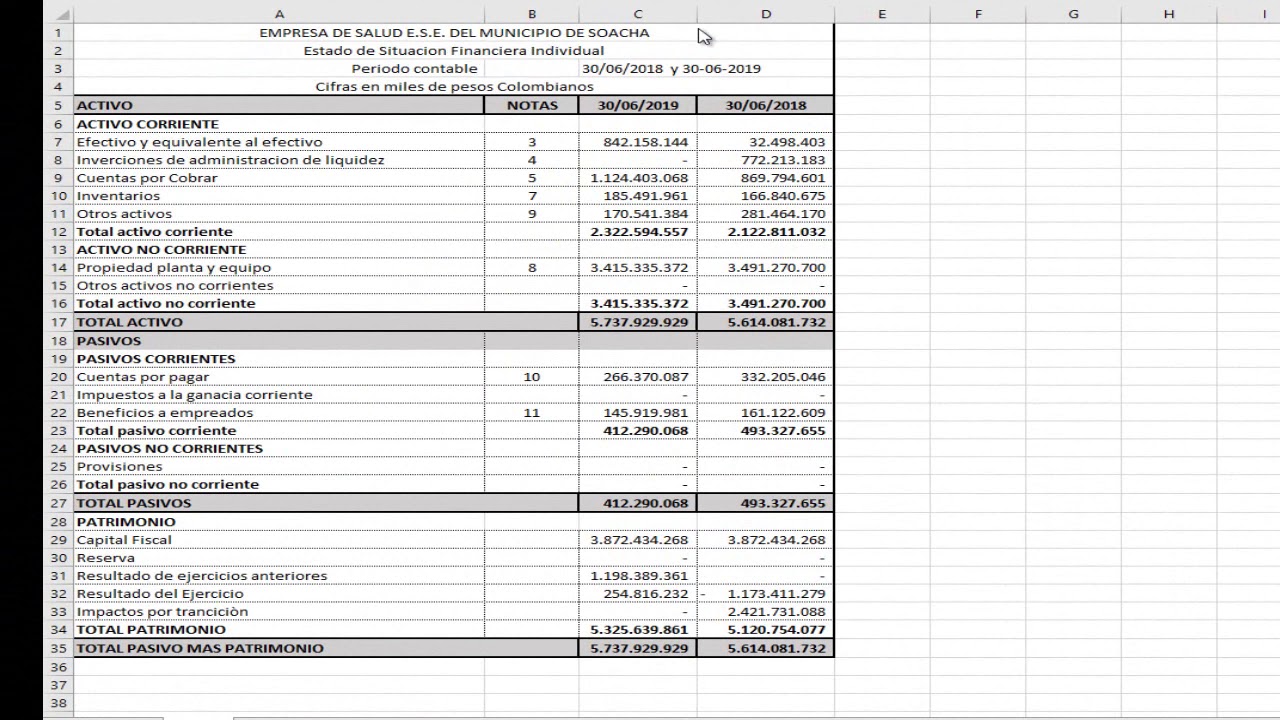 Modelo Notas A Los Estados Financieros Bajo Niif Word Noticias My Xxx