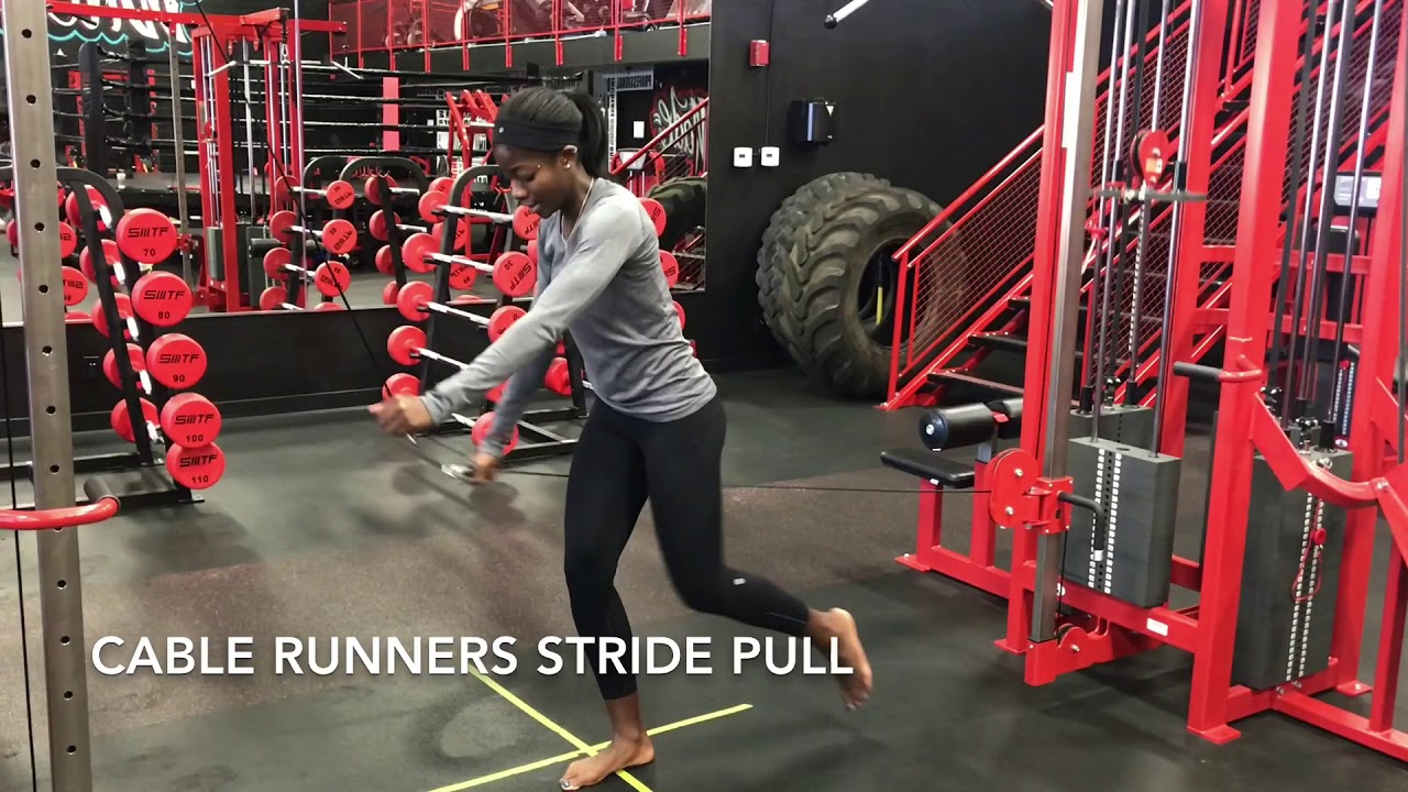 Cable paloff rotation| C. crossbody pull|C. runners stride|Split stance ...