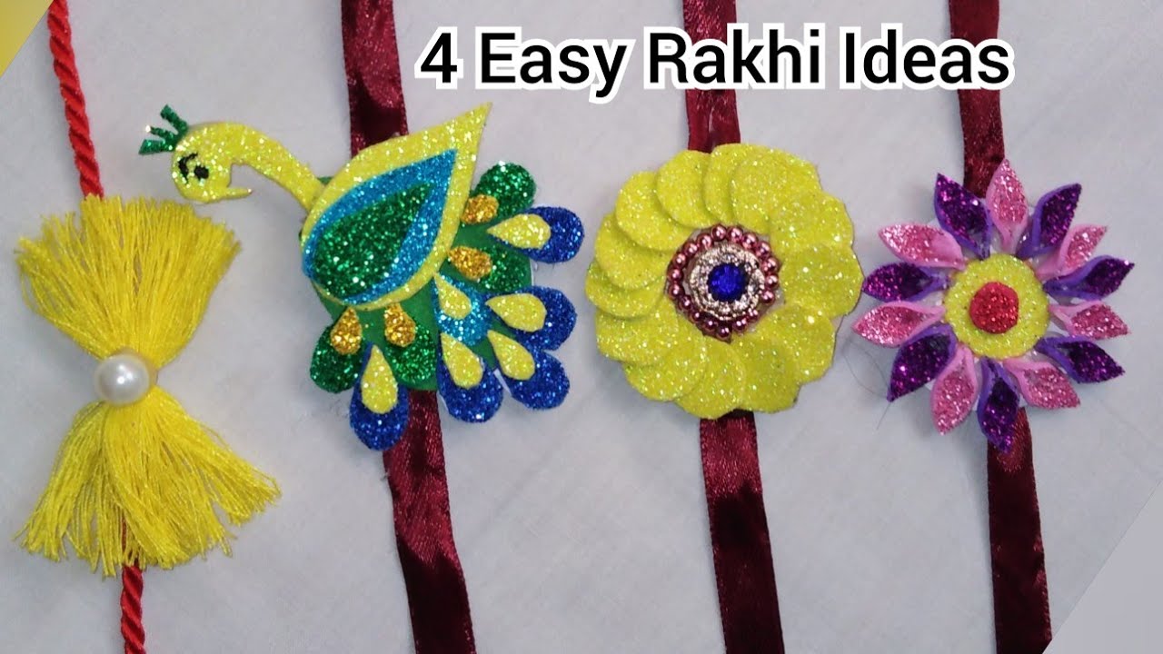 Peacock Rakhi make at home / Rakshabandhan rakhi /Rakhi in lockdown ...