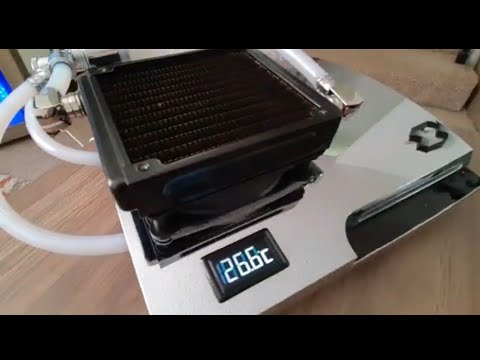 Water Cooled PS3 Slim ( Chrome Edition ) - YouTube