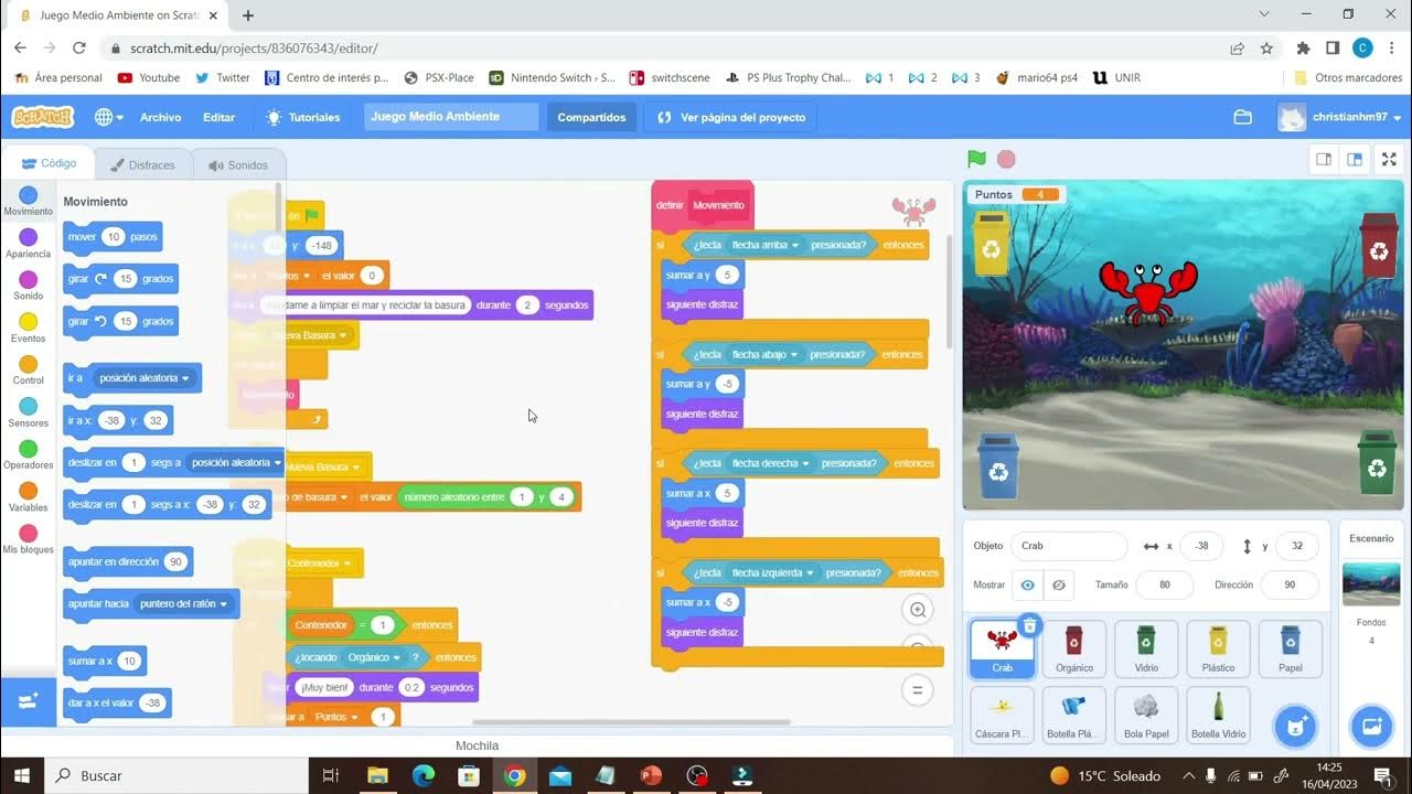 Actividad 1: Animación con Scratch - YouTube