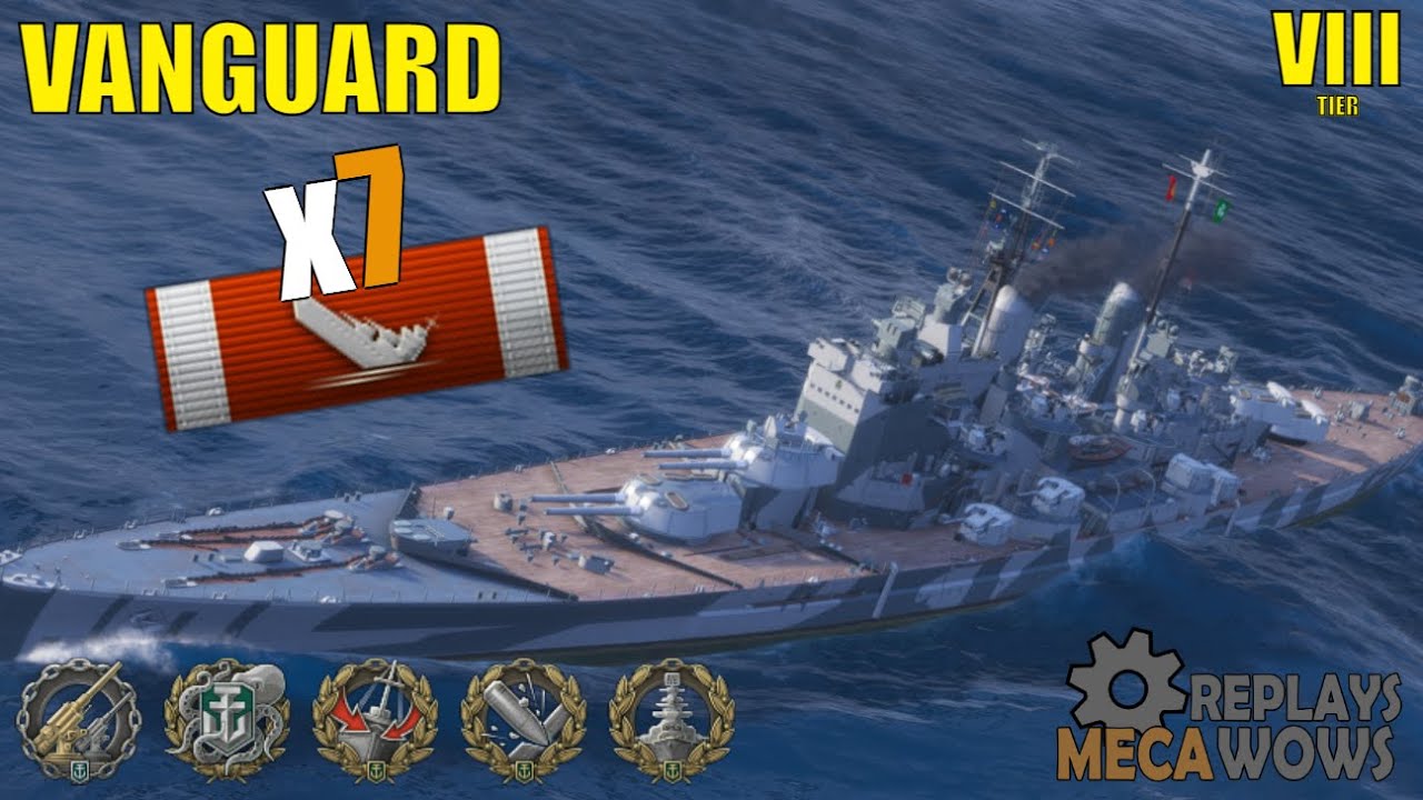 Vanguard 7 Kills & 165k Damage | World of Warships Gameplay - YouTube