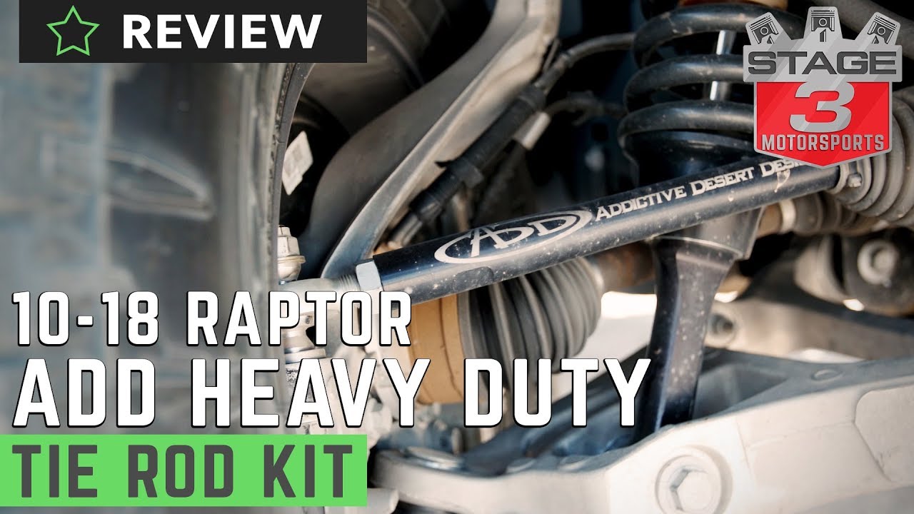 2010-2018 Raptor ADD Heavy Duty Billet Tie Rod Kit Review - YouTube