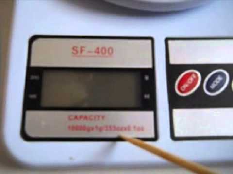 Electronic Weighing scale SF400 - YouTube