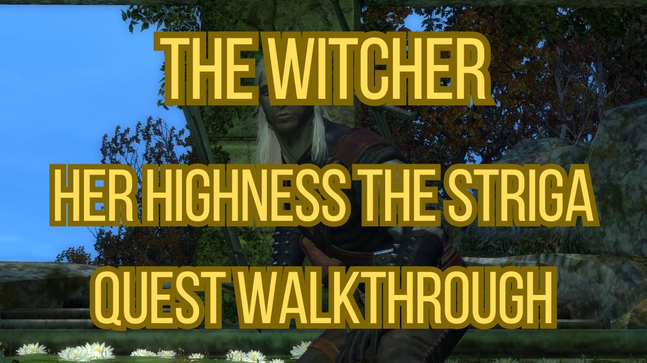 The Witcher Her Highness The Striga Quest Walkthrough - YouTube