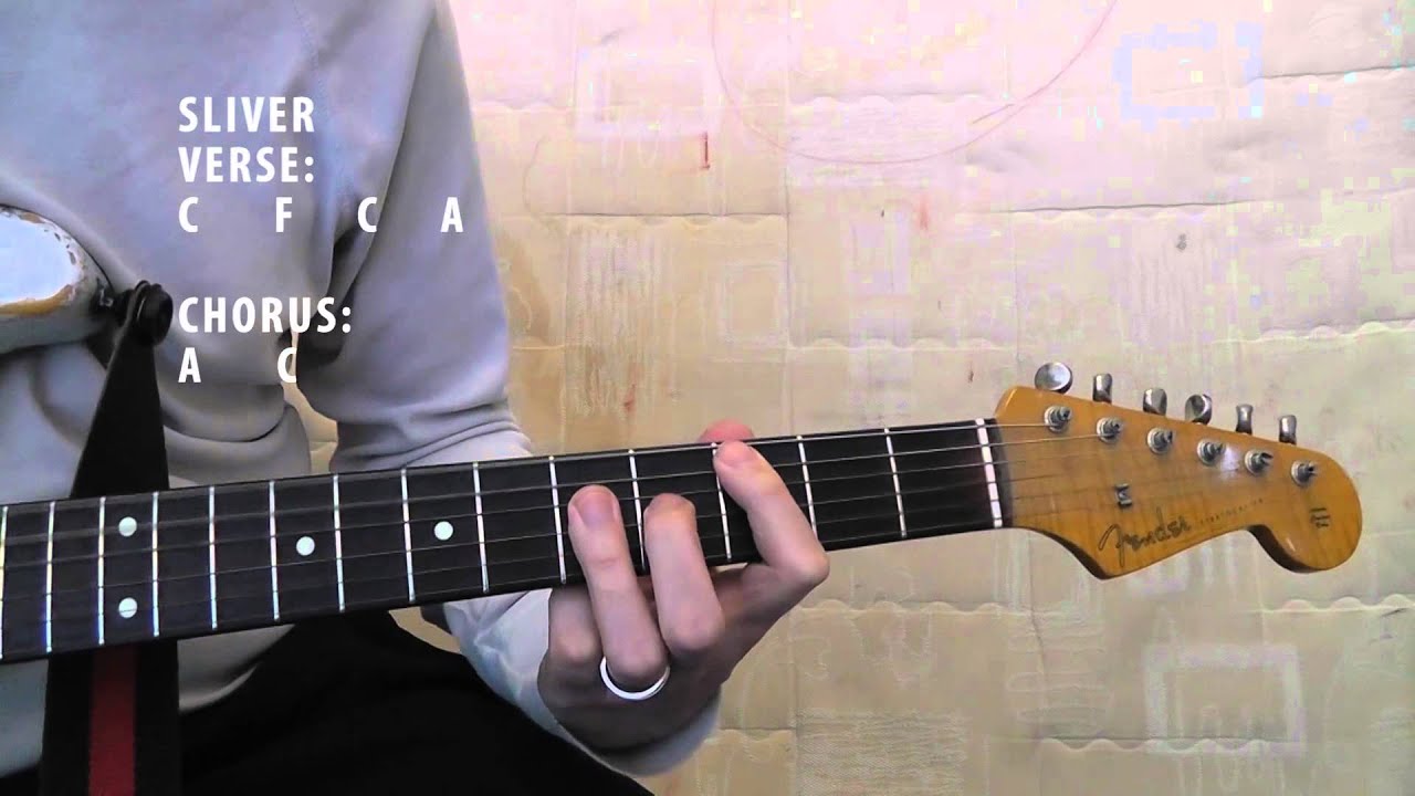 How to play Sliver by Nirvana on Guitar - YouTube