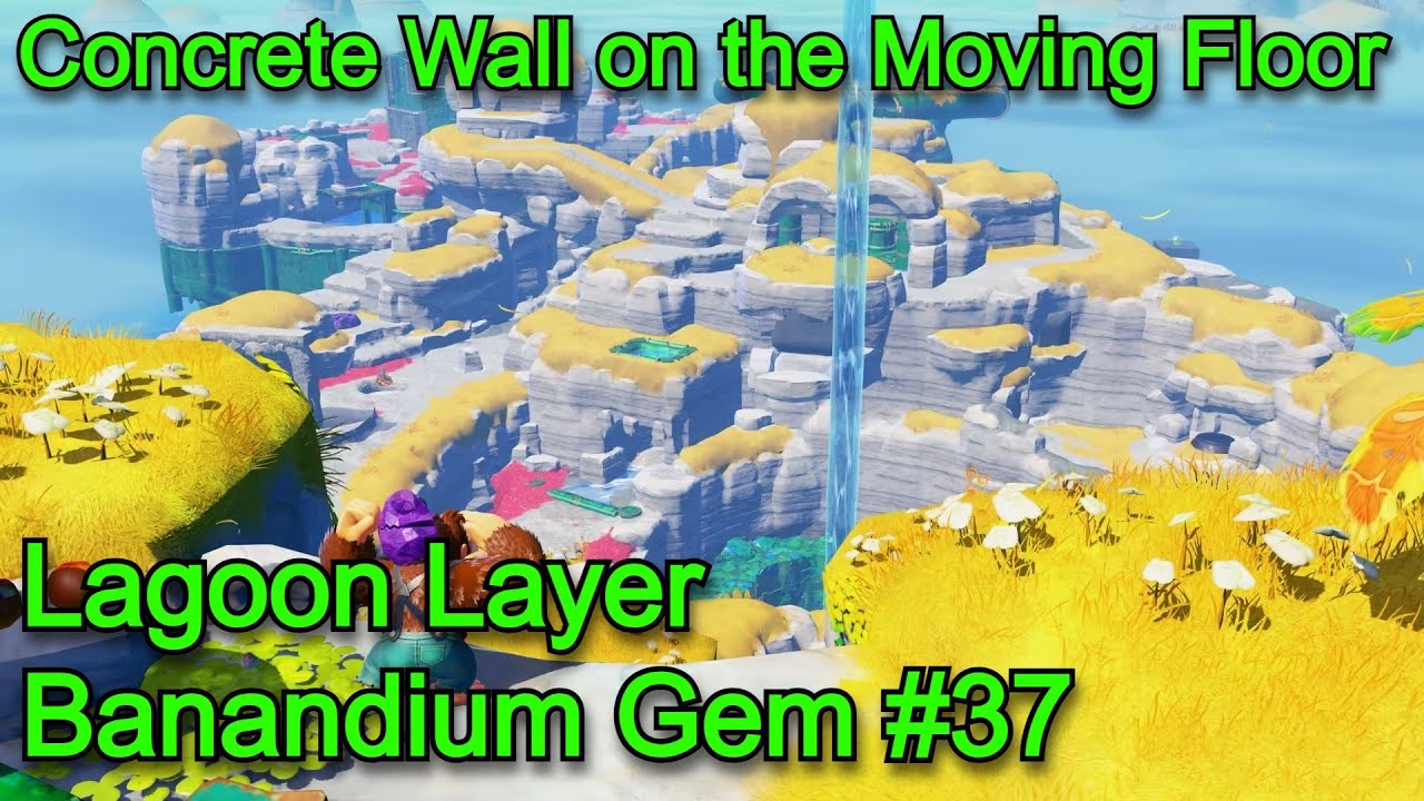 Donkey Kong Bananza - Lagoon Layer Banandium Gem #37 - Concrete Wall on the Moving Floor - YouTube