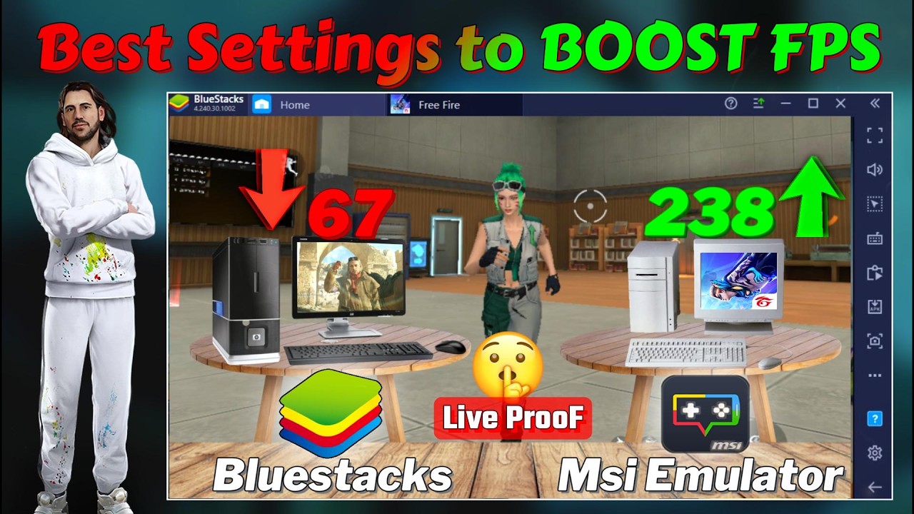 Secret Tricks to BOOST FPS in BlueStacks & MSI 5 🔥 - YouTube