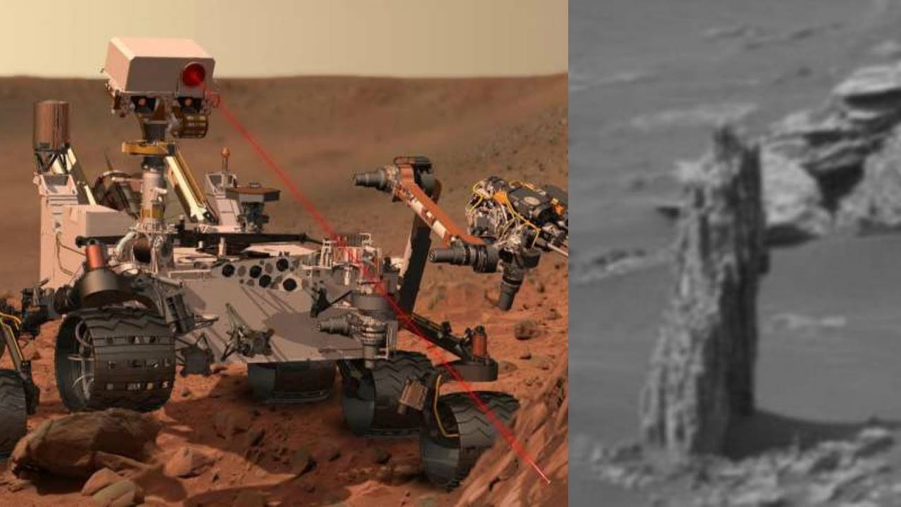 NASA’s Curiosity Rover Captures an Image With Ancient Tree Stump on Red ...