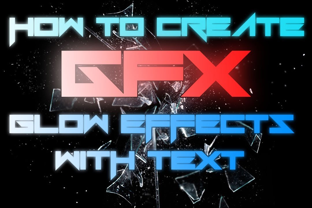 Phtoshop CC/CS6 - How To Create Gfx Style Glowing Text - YouTube