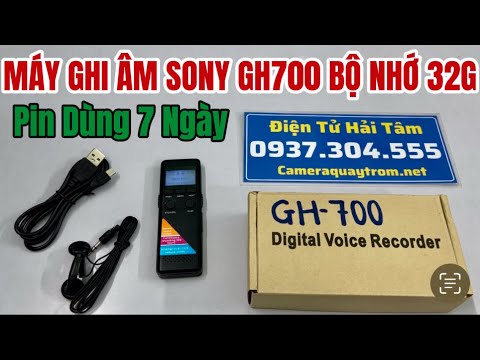 Máy Ghi Âm SONY GH700 Chính Hãng Bộ Nhớ 32G Pin Ghi Âm Liên Tục 7 Ngày ...