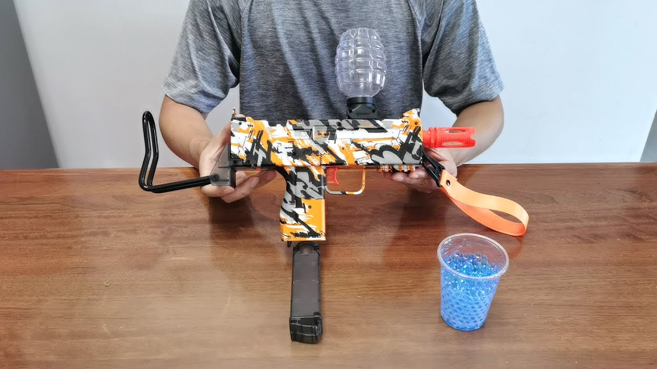 UZI Gel Blaster Unboxing 2022 - Electric Splatter Ball Toy Gun - YouTube