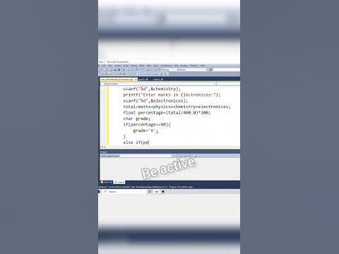 #26 C Program to read the marks and display total marks, percentage and ...