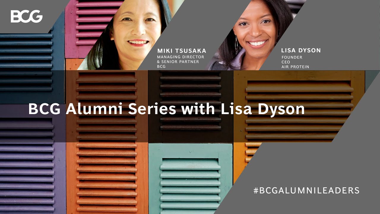 #BCGAlumniLeaders : A conversation with Air Protein's Lisa Dyson - YouTube