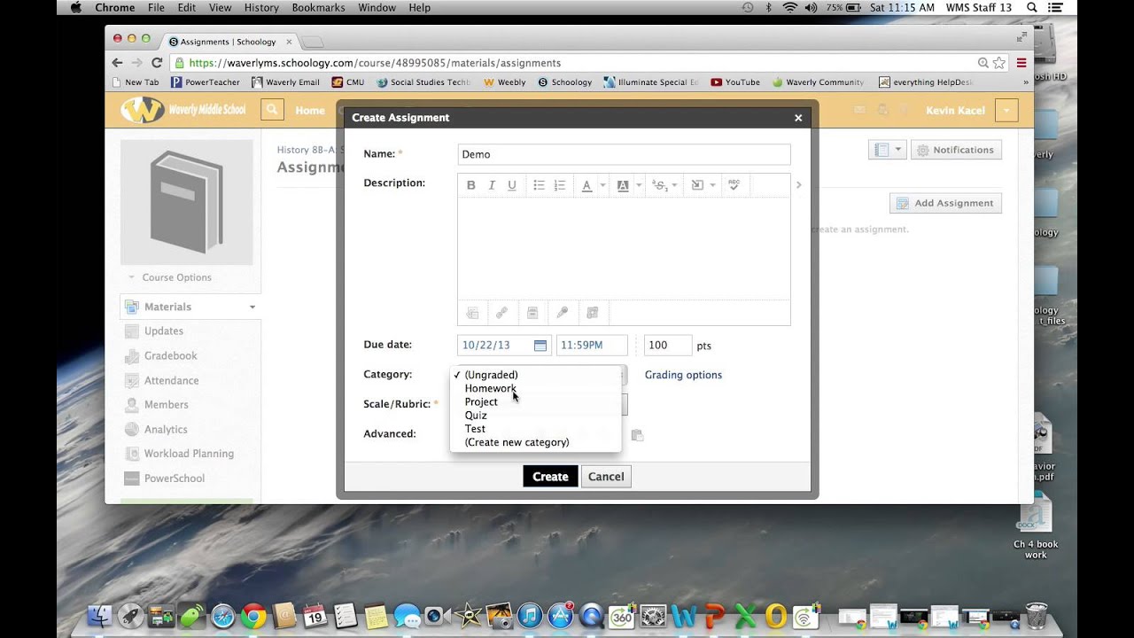 How to Align State Standards to Assignments on Schoology - YouTube