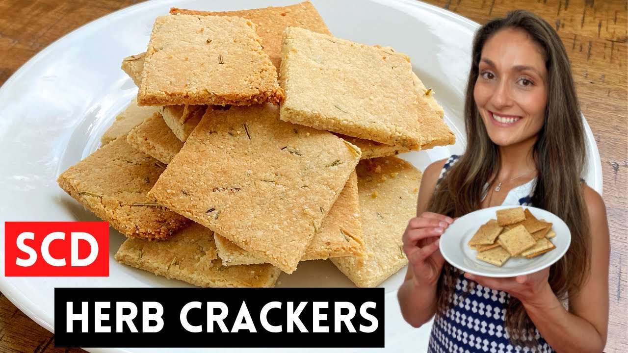 SCD HERB CRACKERS // Quick & Easy Salty, Crunchy & Tasty SCD Snack ...