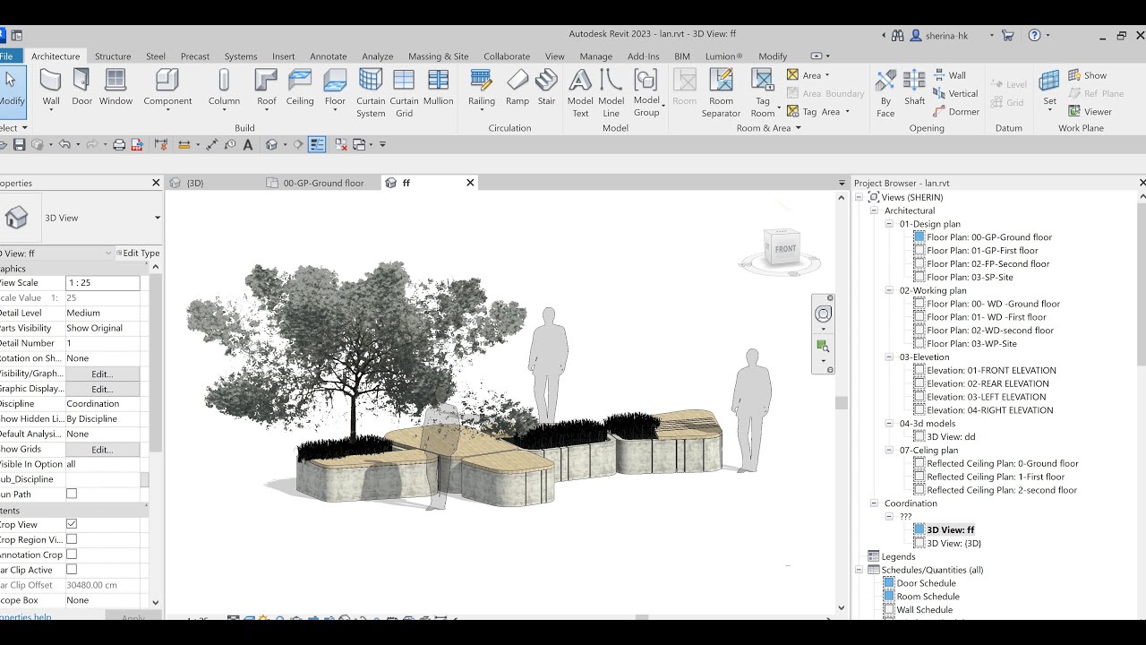 Creat street furniture 3D Revit 2023 #revit2023 (PART 1) - YouTube