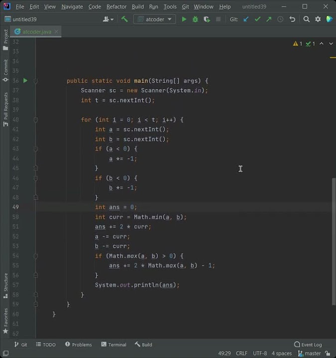 A. Lame King codeforces java solution - YouTube