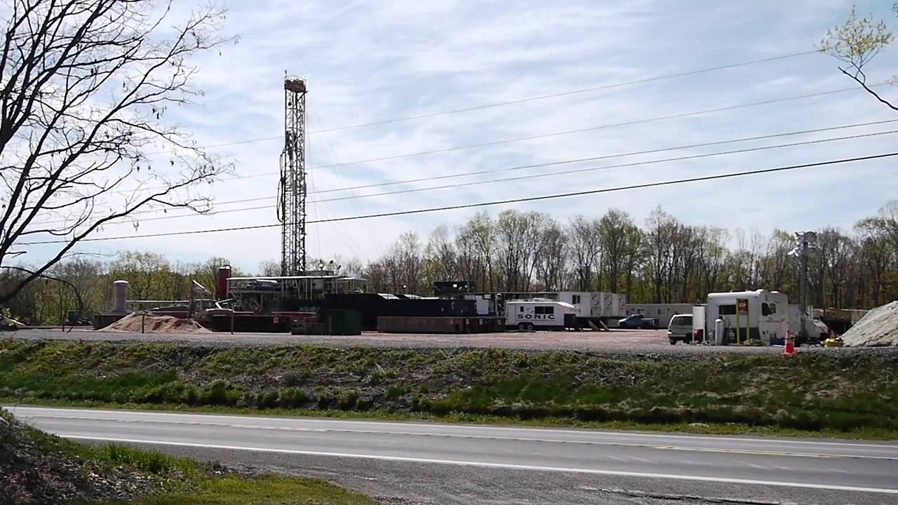 Benton, Sugarloaf Township, PA Gas Drilling Rigs - YouTube