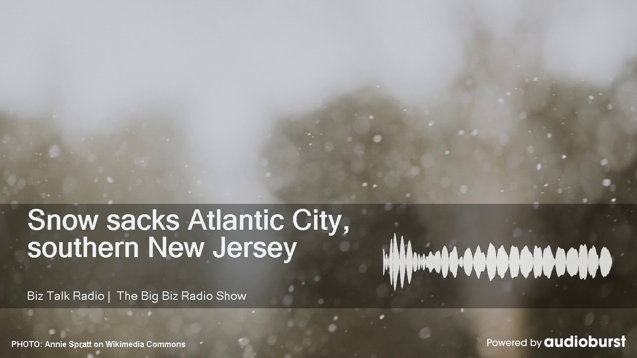 Snow sacks Atlantic City, southern New Jersey - YouTube