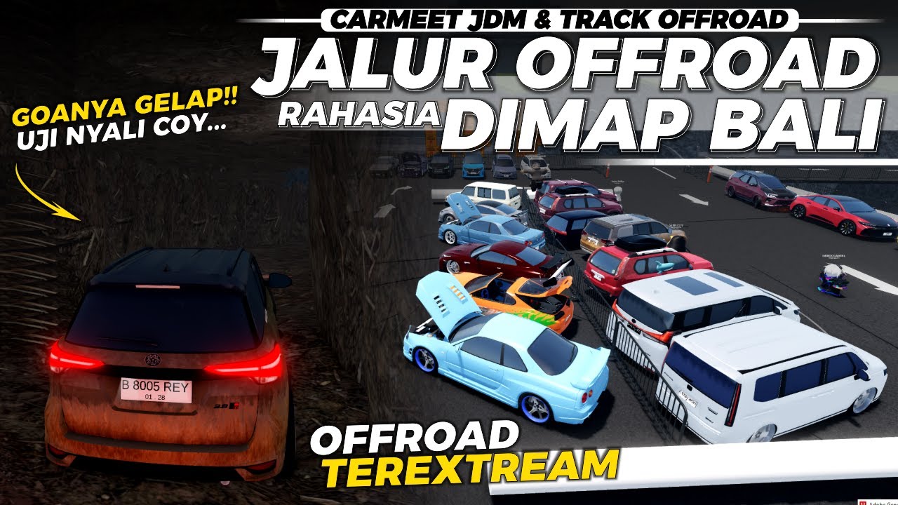 Selama Ini Ada GOA & OFFROAD RAHASIA Di Map BALI Di EVENT Carmeet JDM⁉️ ...