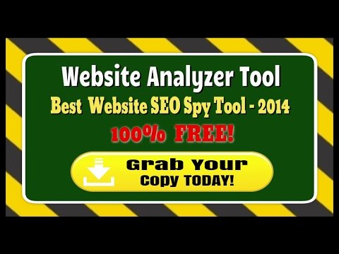 Website Analyzer Tool - Best FREE Website SEO Spy Tool - 2014 - YouTube