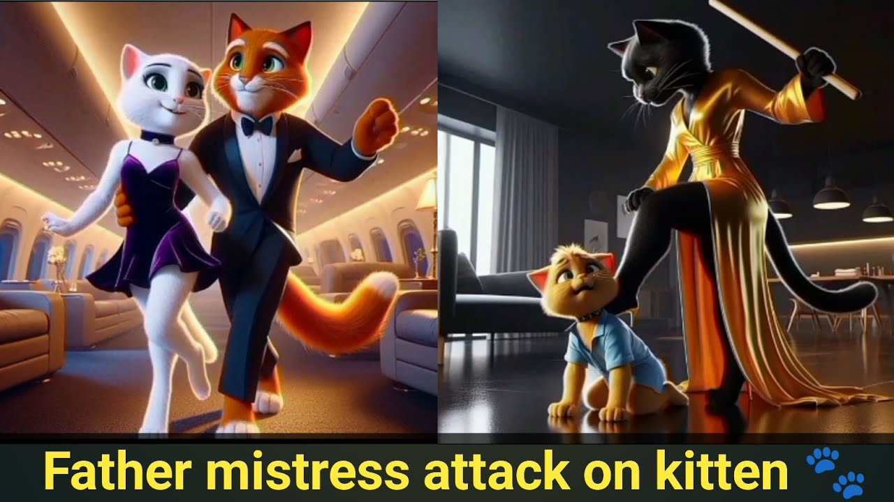 kitten revenge to his Father | Father cat cheating to mother cat # ...