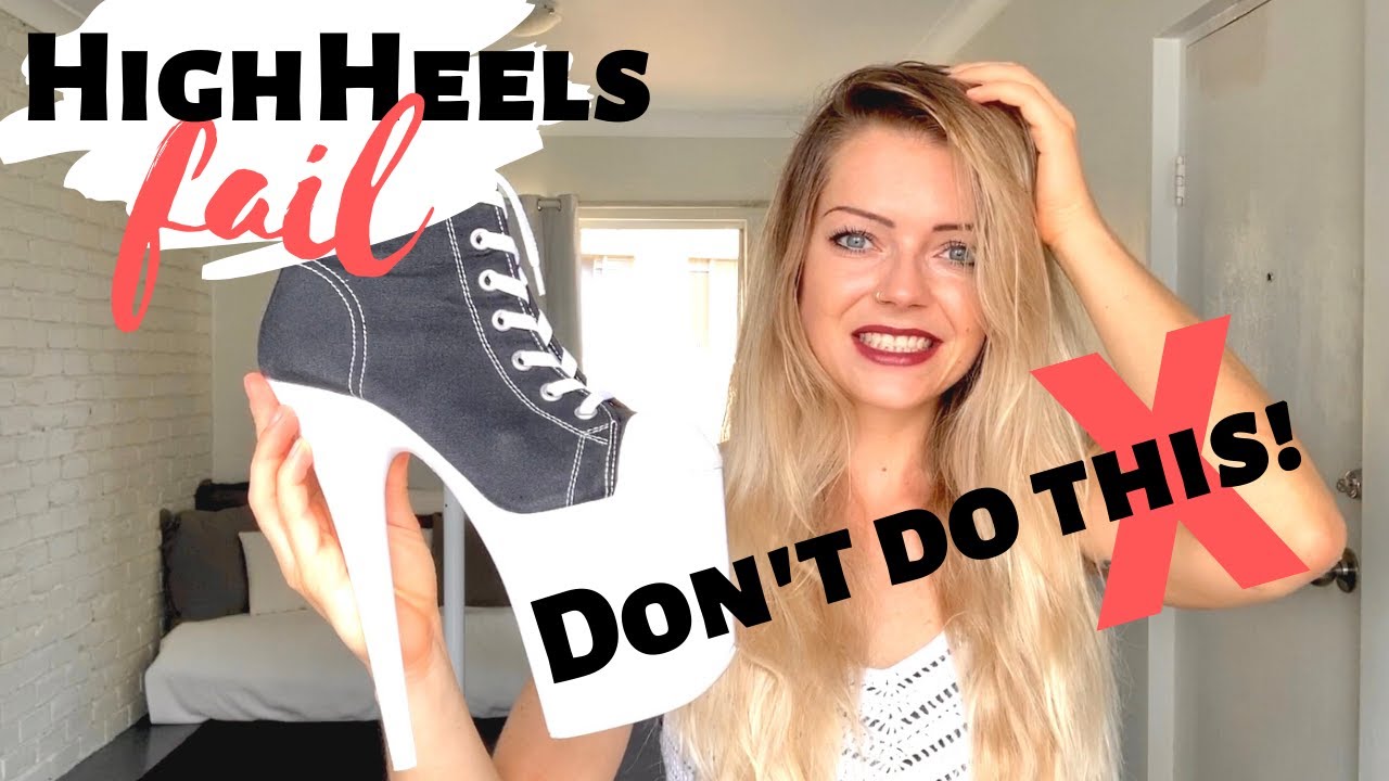 HIGH HEELS FAIL How I RUINED my brand-new PLEASER HIGH HEELS within ...