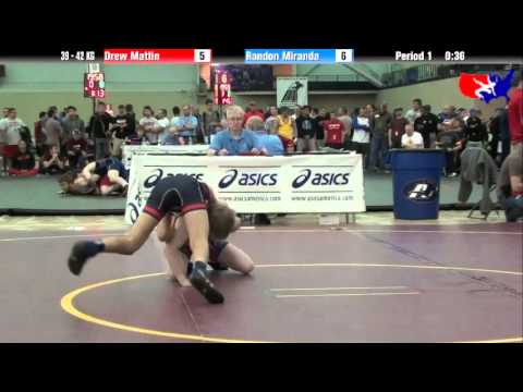 Drew Mattin vs. Randon Miranda at 2013 FILA Cadet Nationals - FS - YouTube