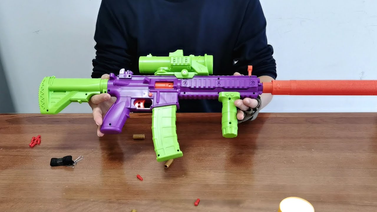 M416 Auto Shell Ejection Toy Gun Unboxing 2024 - YouTube