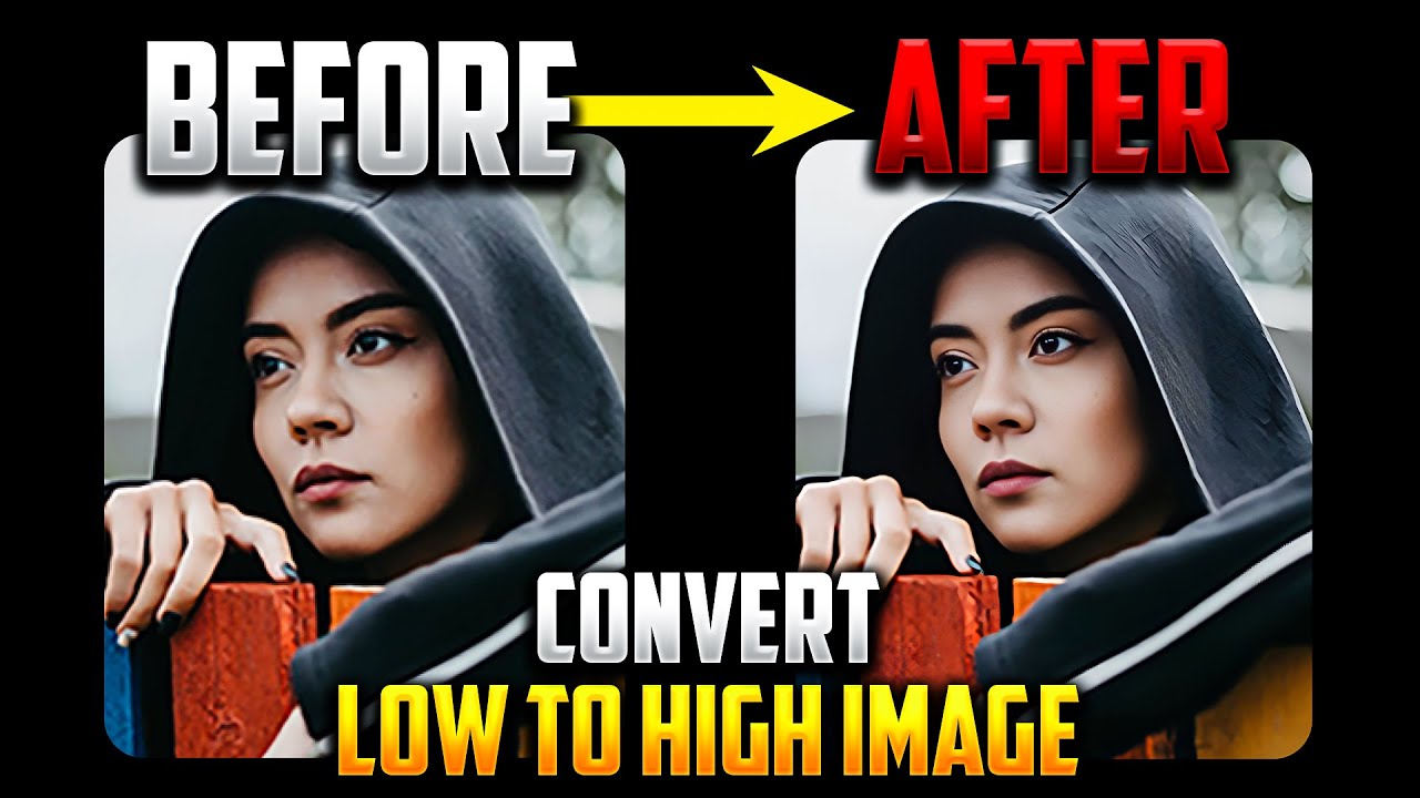How to Convert Low image to convert high quality image - YouTube