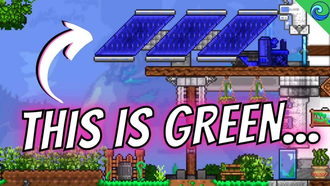 This House is GREEN - Terraria Eco Home Build - YouTube