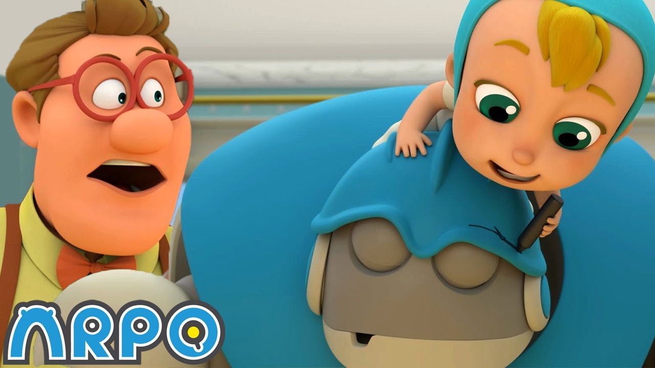Arpo the Robot | Low BATTERY!!! | NEW VIDEO | Funny Cartoons for Kids ...