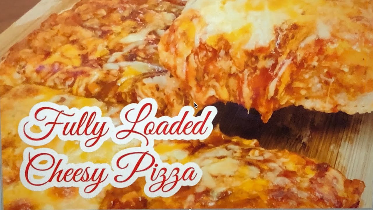 FULLY LOADED CHEESY PIZZA(BASIC AND EASY)HOMEMADE - YouTube