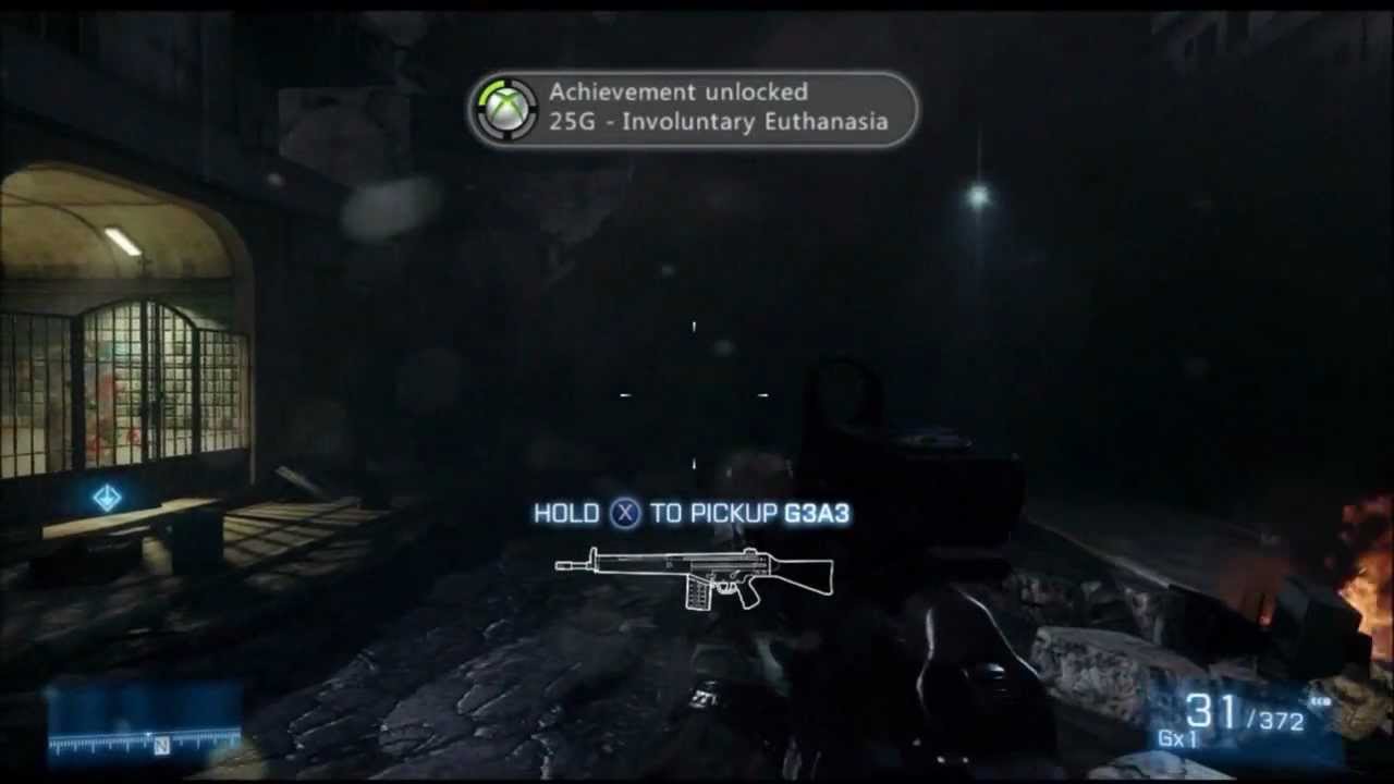 Battlefield 3 - Involuntary Euthanasia Achievement Guide - YouTube