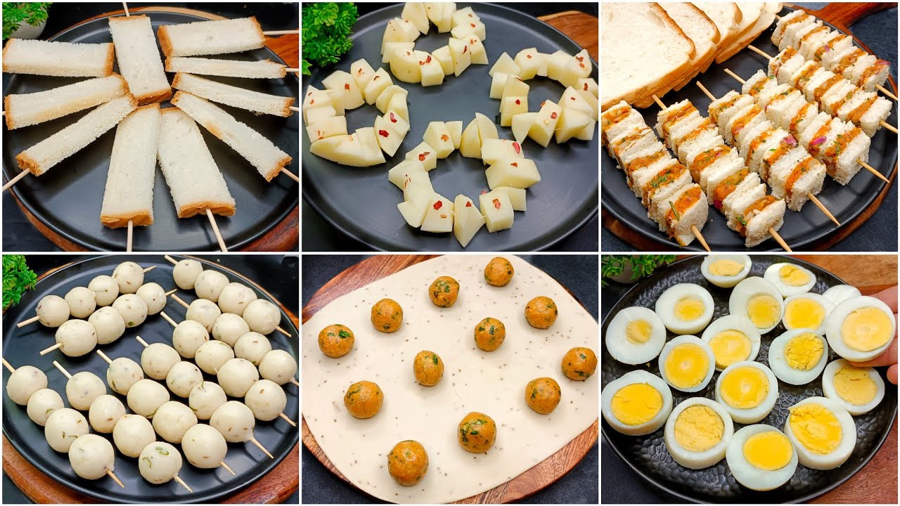 6 Easy Snacks Recipes | Evening Snacks Recipe | New Recipe | Bread ...