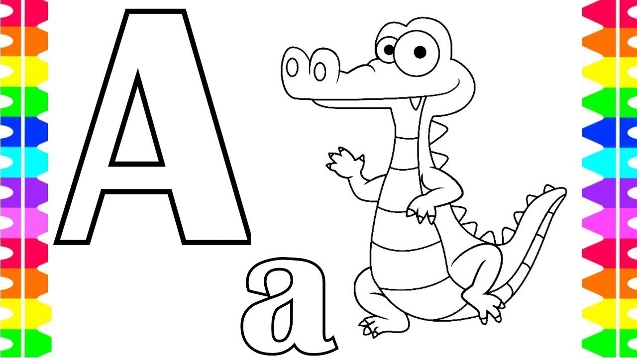 Abc Alphabet A, Alligator, Phonics, Learning and Drawing for Kids and ...