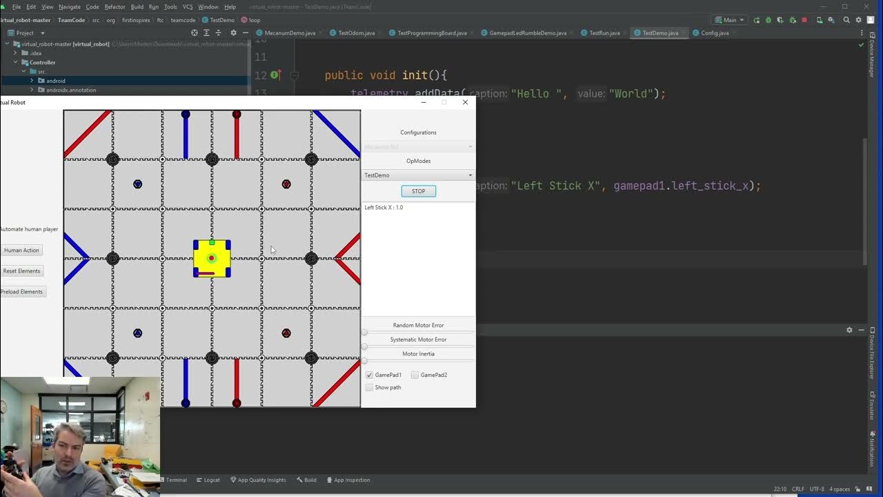 Java Simulations 4 Gamepad Telemetry - YouTube