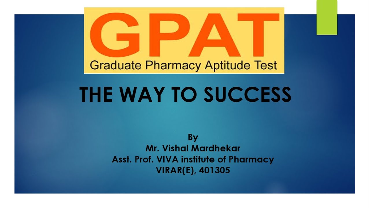 GPAT the way to success - YouTube