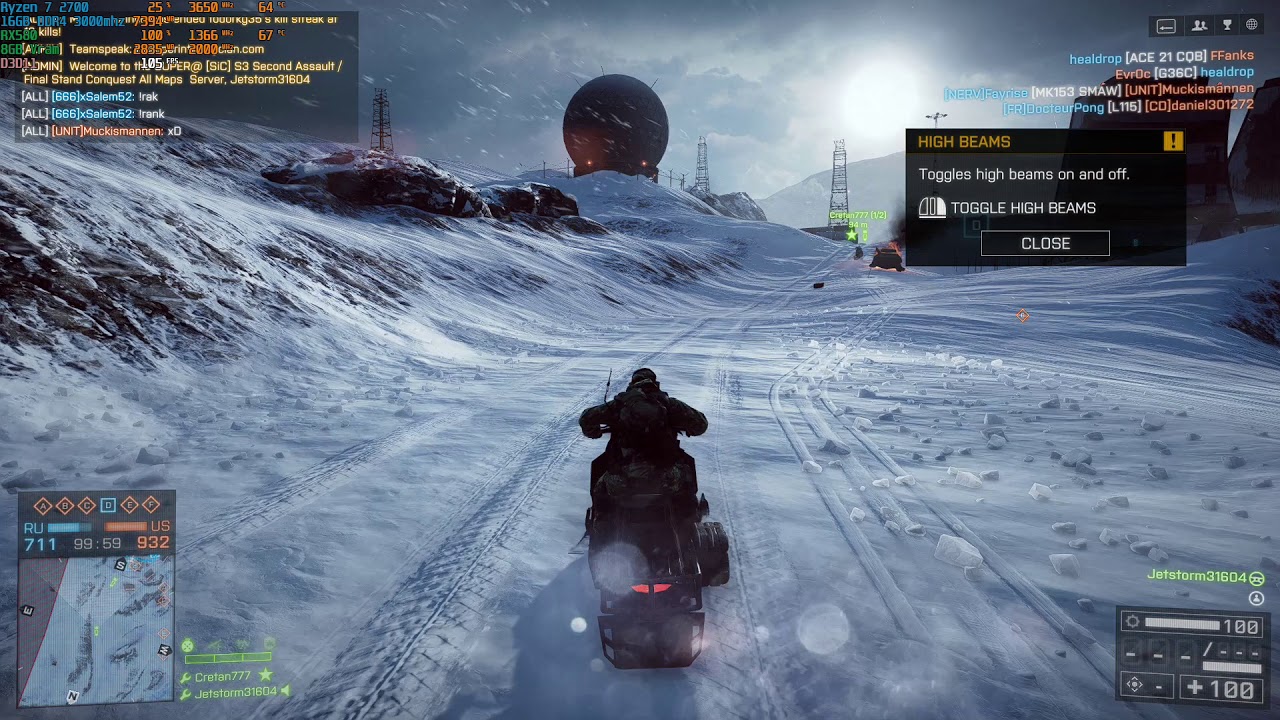 Snowmobile Fun Battlefield 4 - YouTube