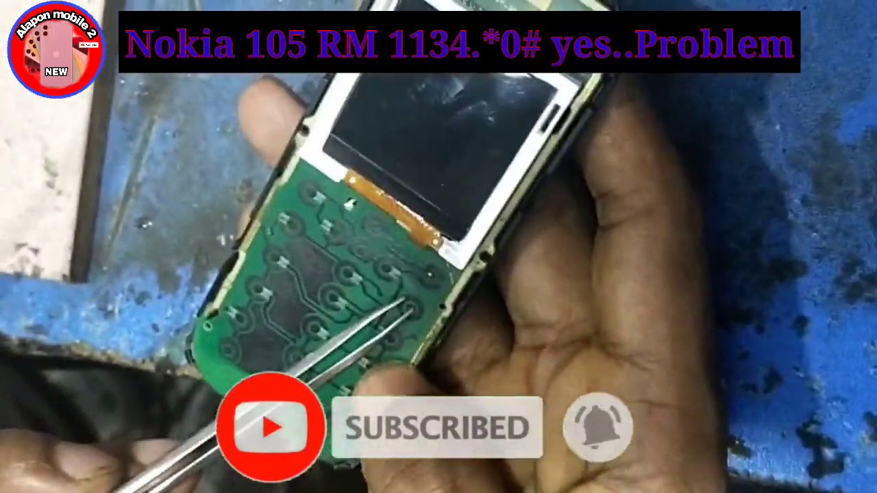 Nokia 105 RM 1134 problem *0# yes - YouTube