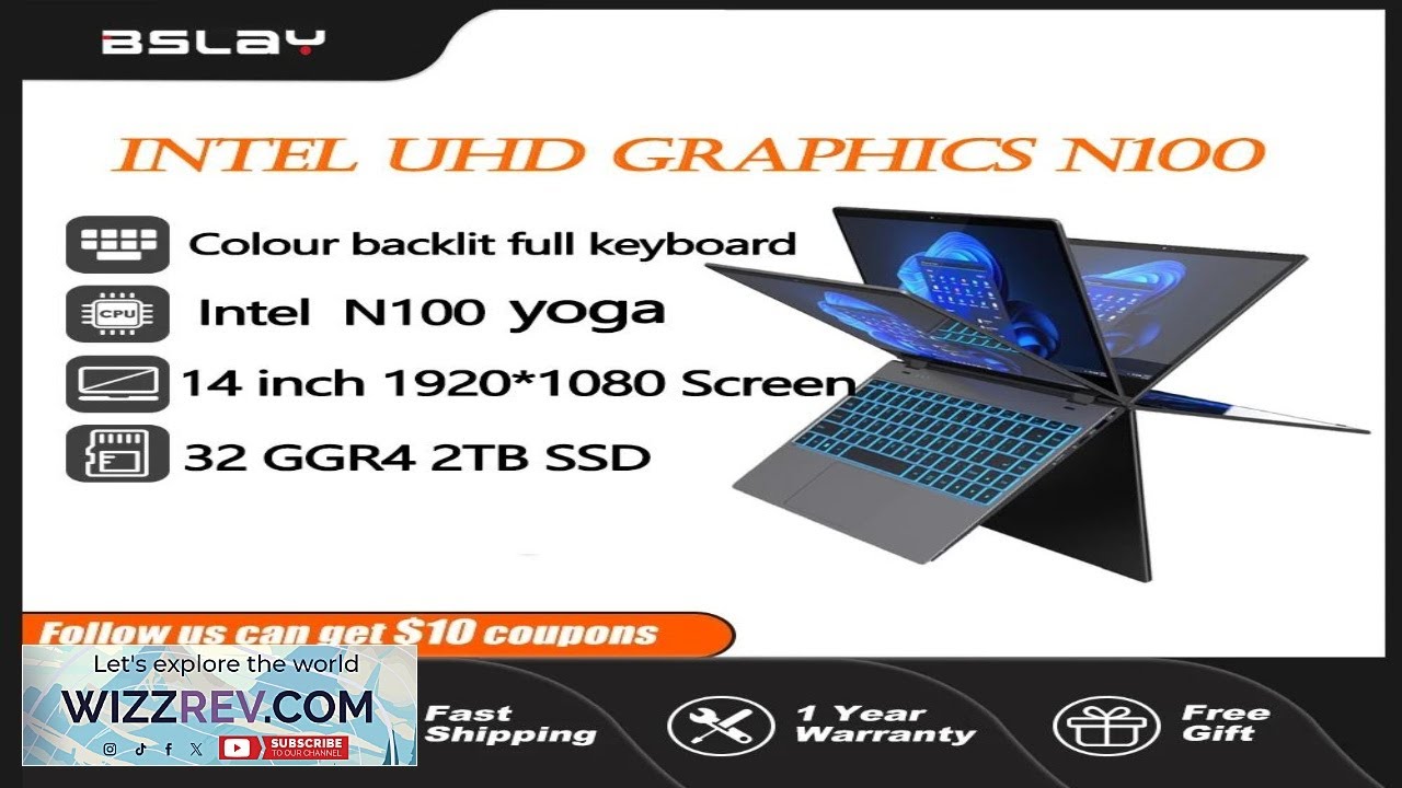 Intel Processor N100 14 inch 32 GB DDR4 2TB SSD Slim Laptop Review ...