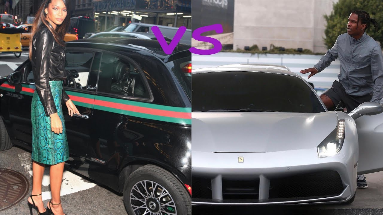Chanel iman cars vs ASAP rocky cars (2018) - YouTube