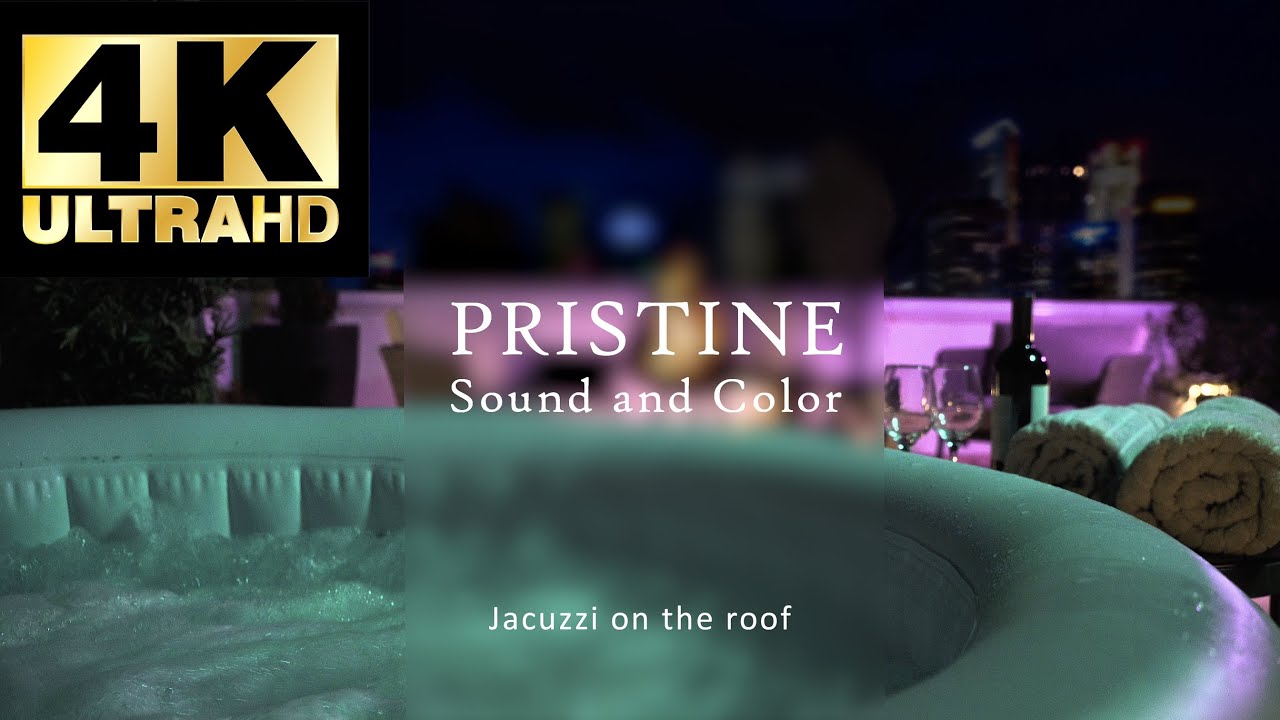 4K Water Sounds Hot Tub Ambience for Relaxation, Stress Relief or Sleep ...