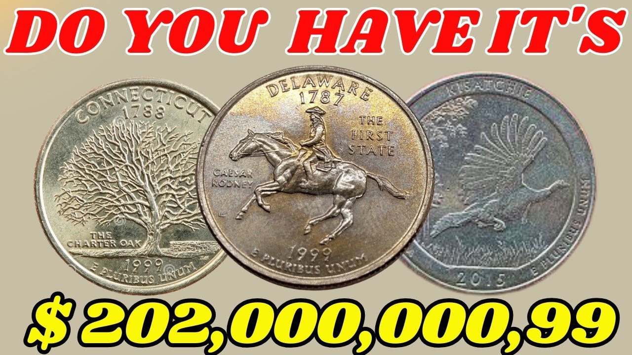 7 Most Valuable State Quarters in Circulation! Rare Quarters Worth BIG ...