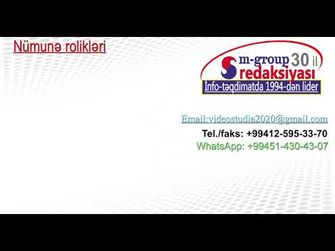 Mövcud materialları film tərtibatlı roliklərə işləmmə/Media MARKET/Yerimiz rahat,Nizami m.st. yanı