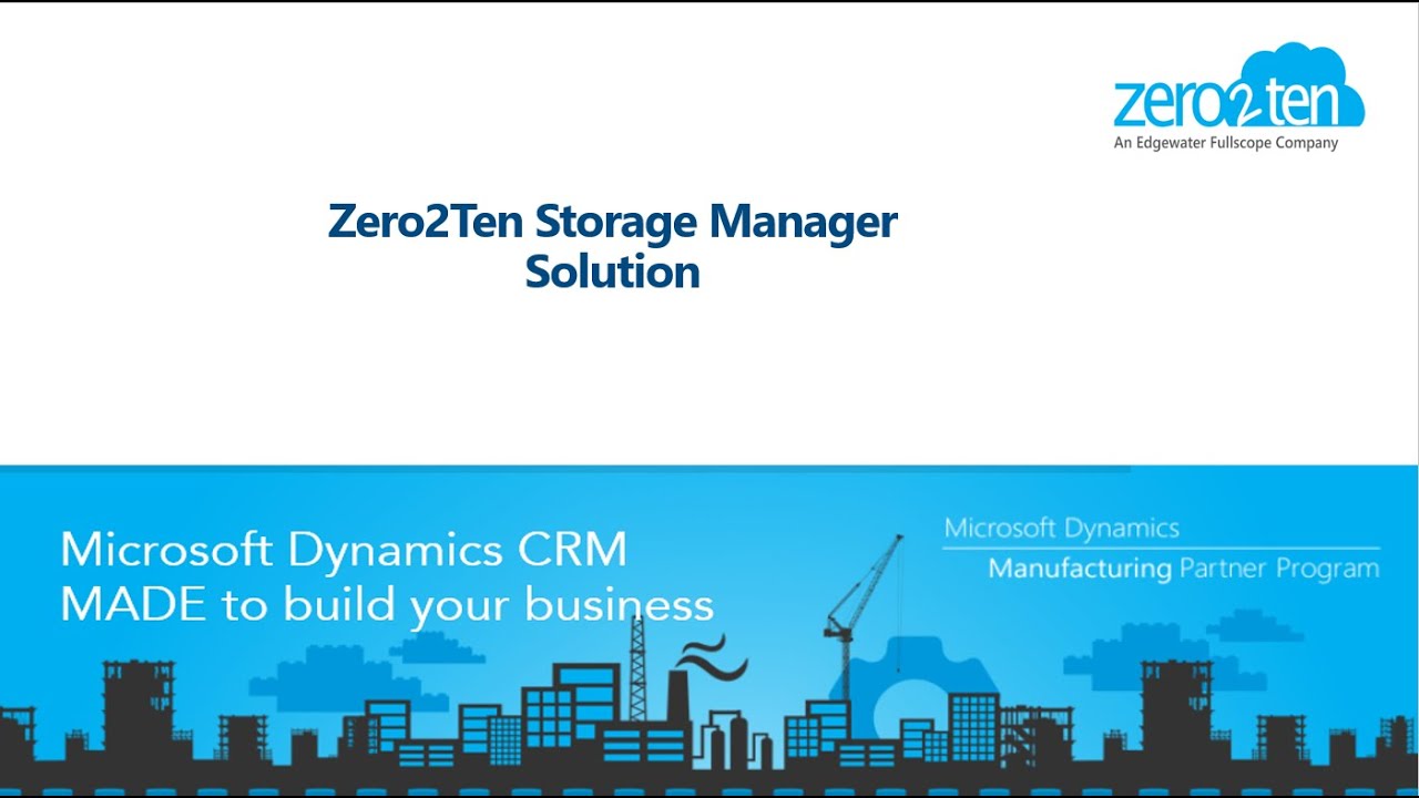 Storage Manager Solution for Microsoft Dynamics CRM - YouTube