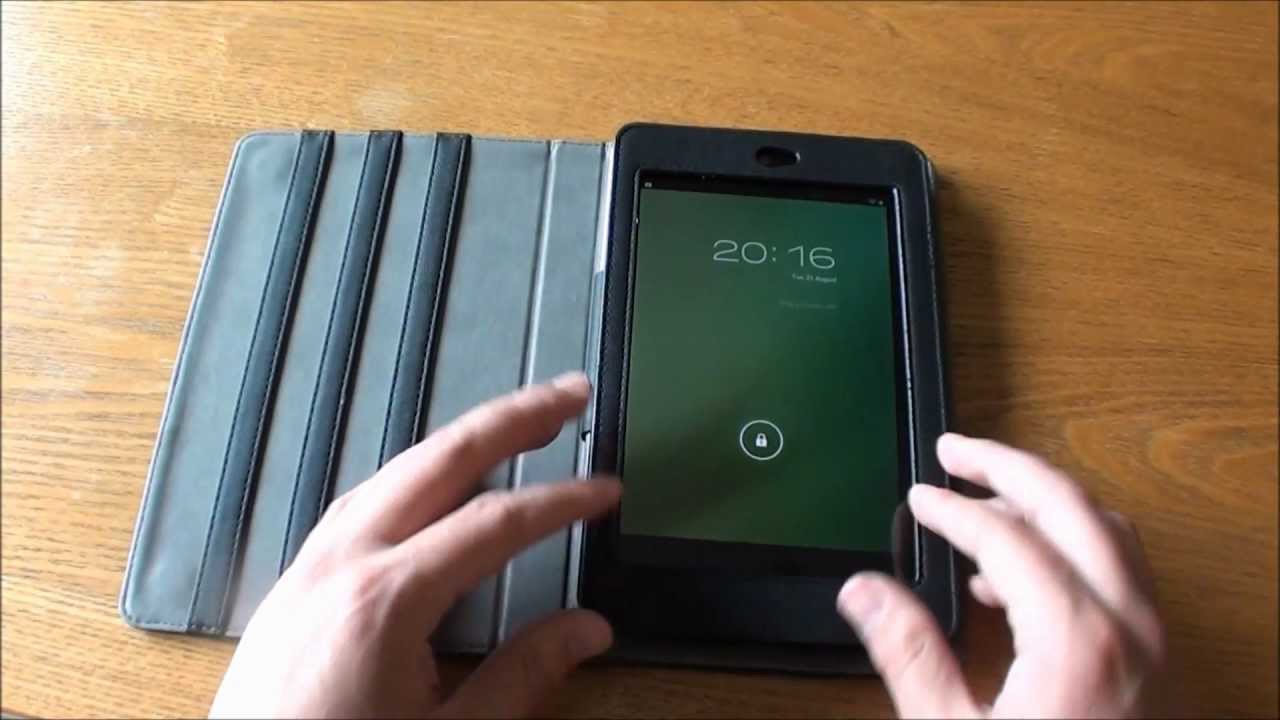 Nexus 7 SD TabletWear LuxFolio Case and stand - YouTube