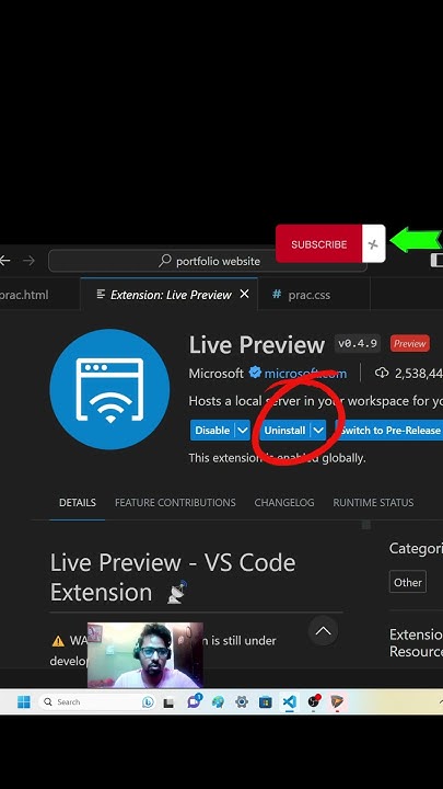VS CODE BROWSER (LIVE PREVIEW)||LIVE PREVIEW JUST IN 1 MINUTE - YouTube